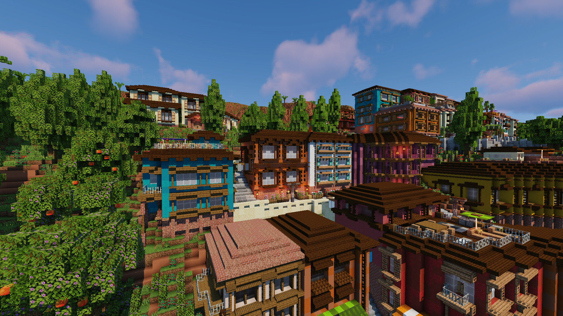 Coastal Italian Town Movie Set Minecraft Map