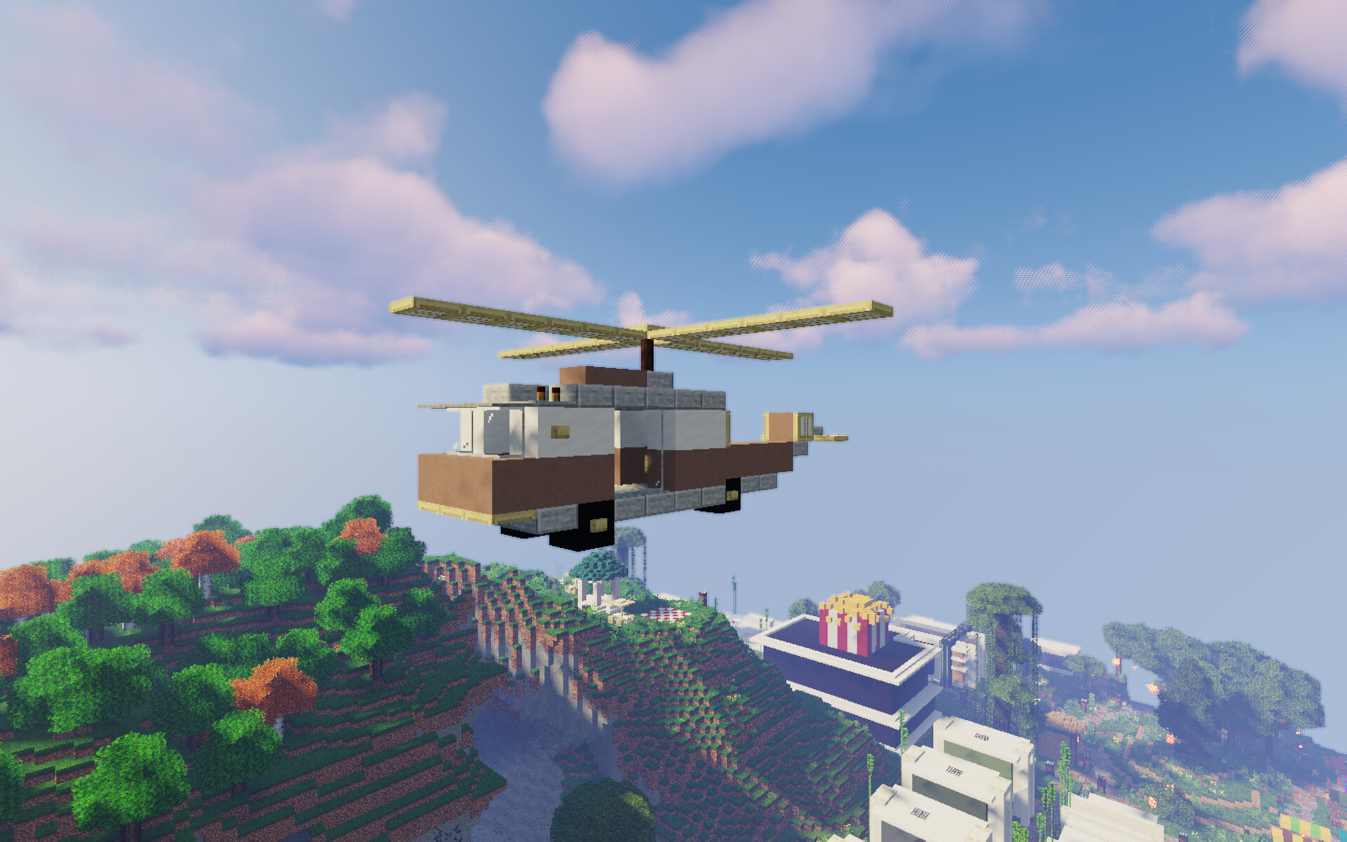 The best helicopter ride of your life Minecraft Map