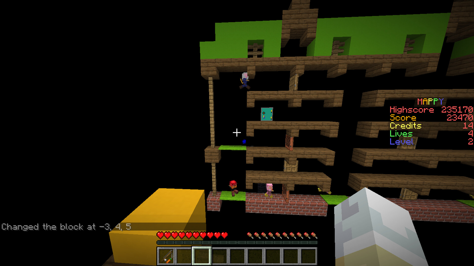 Playable Mappy Arcade Game. 2 players. (1.14-1.16) Minecraft Map