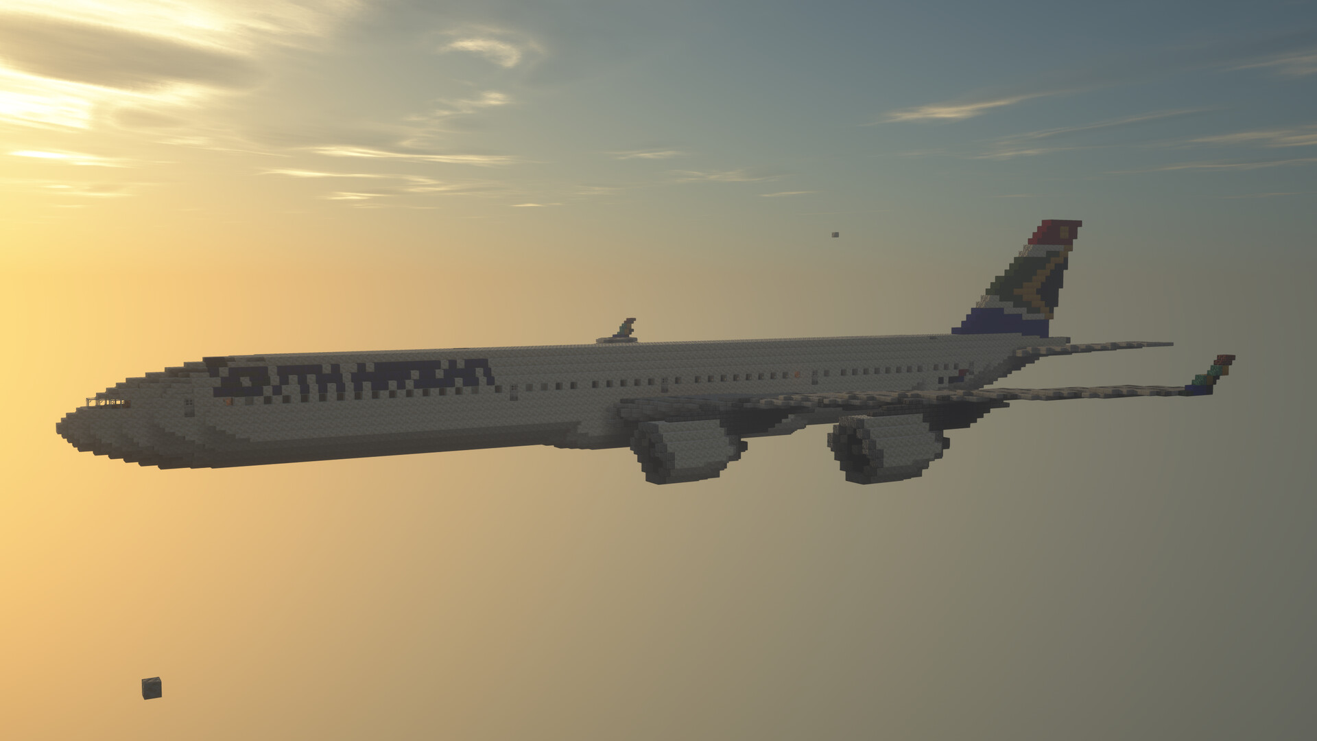 F'n'A Gaming Airbus A340-600 South African Airways Minecraft Map