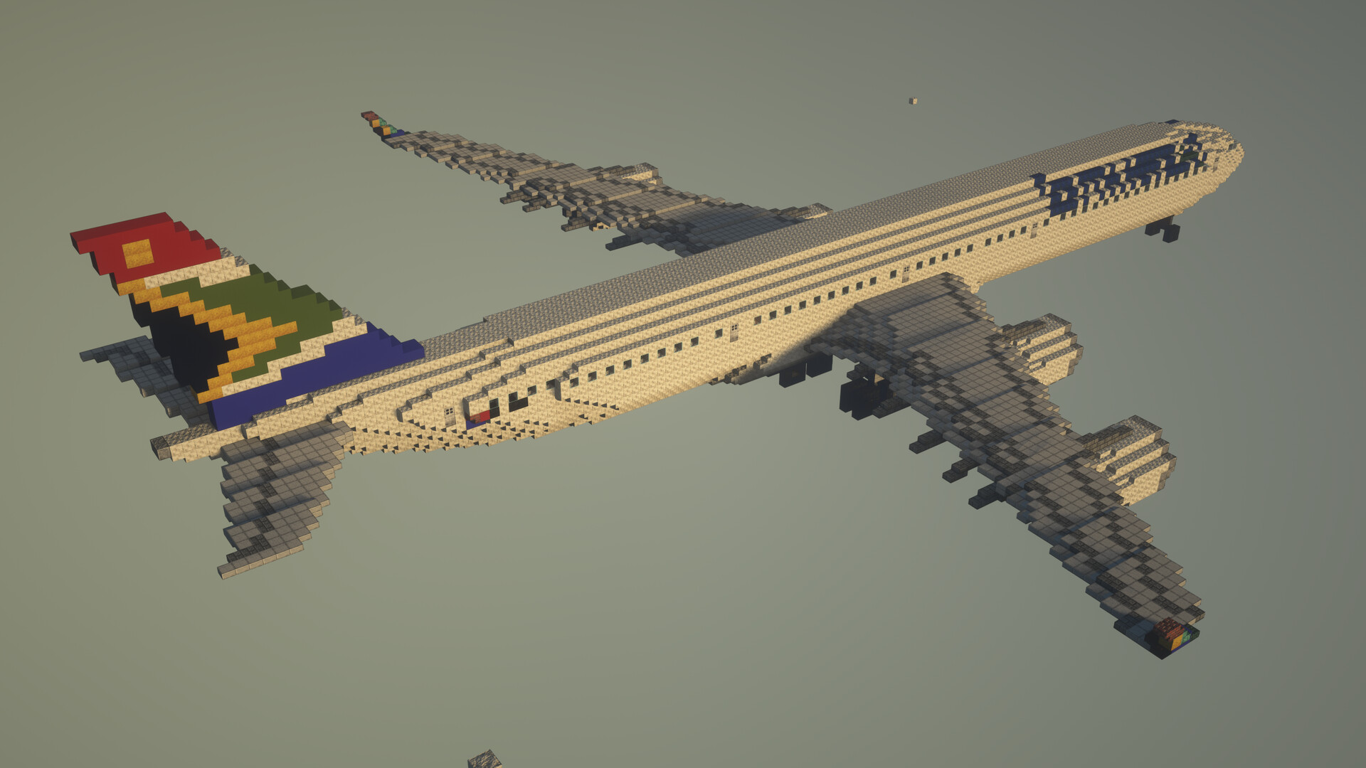 F'n'A Gaming Airbus A340-600 South African Airways Minecraft Map