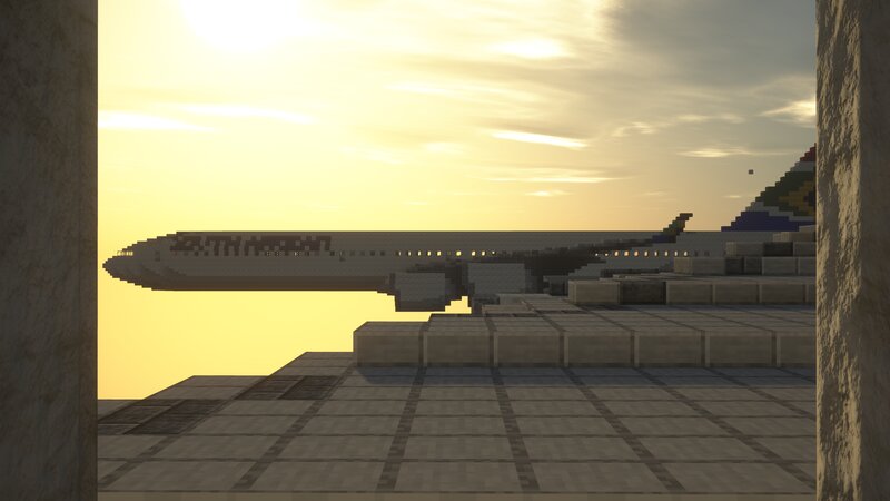 F'n'A Gaming Airbus A340-600 South African Airways Minecraft Map