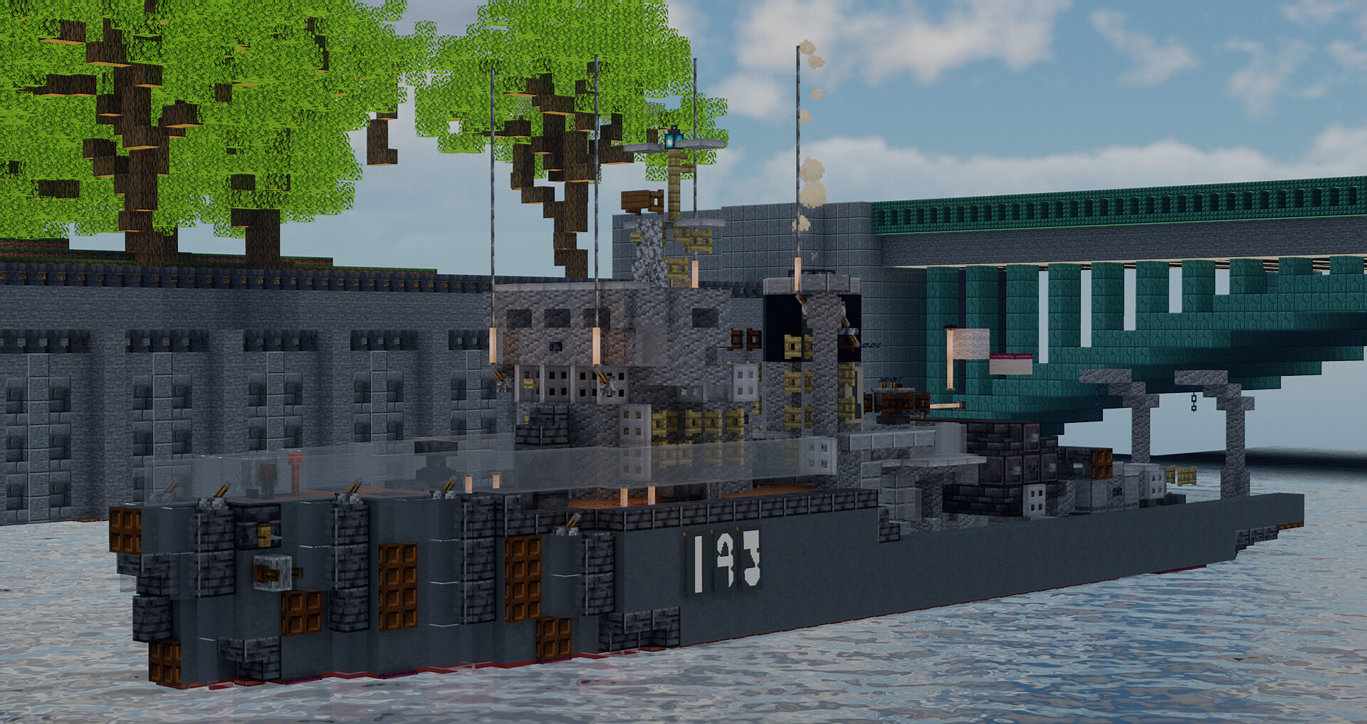 HMCS Gaspé | Bay-Class/Gaspé-Class Canadian Minesweeper Minecraft Map