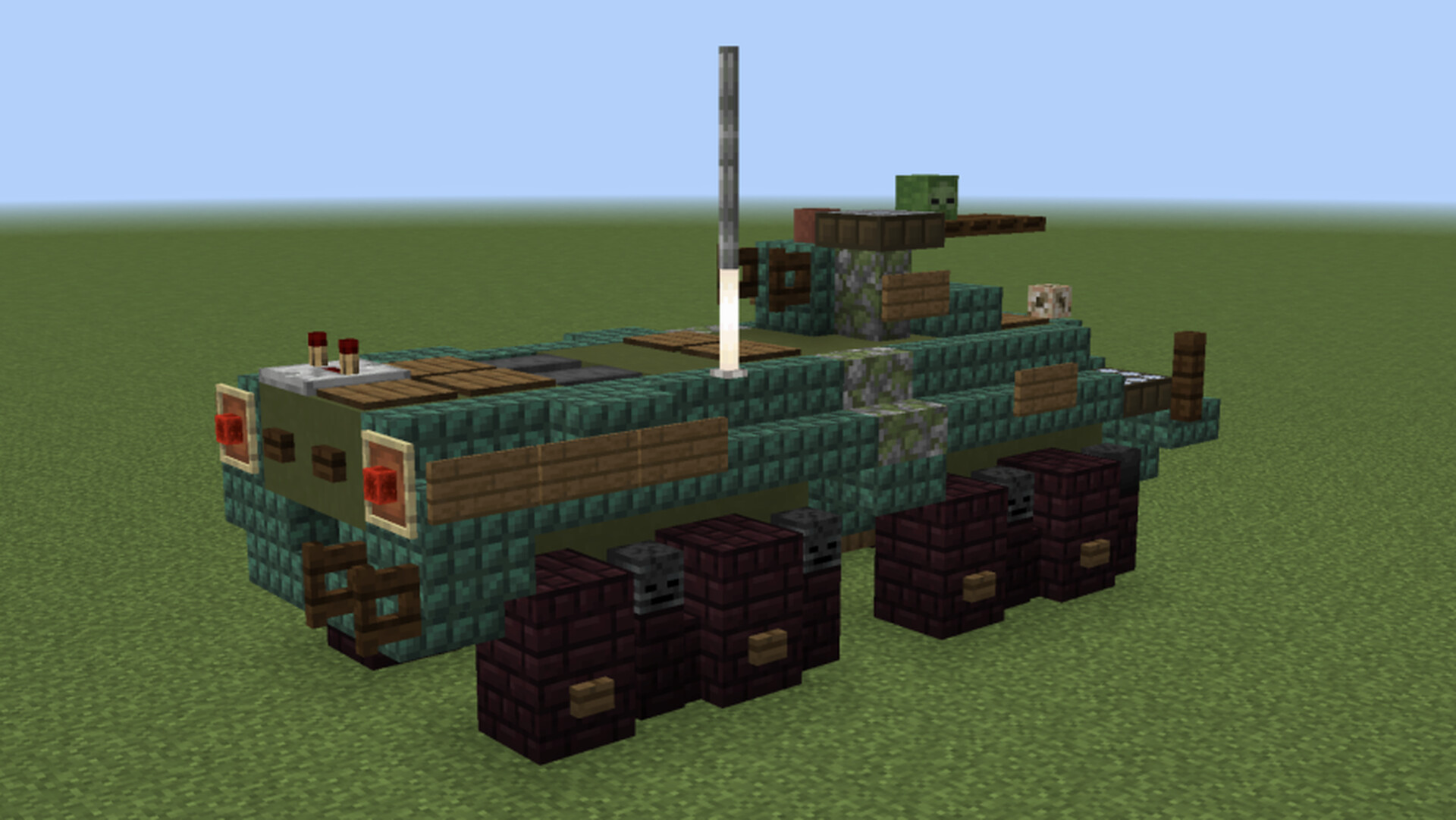 1.5:1 scale BTR-82A v2 Minecraft Map