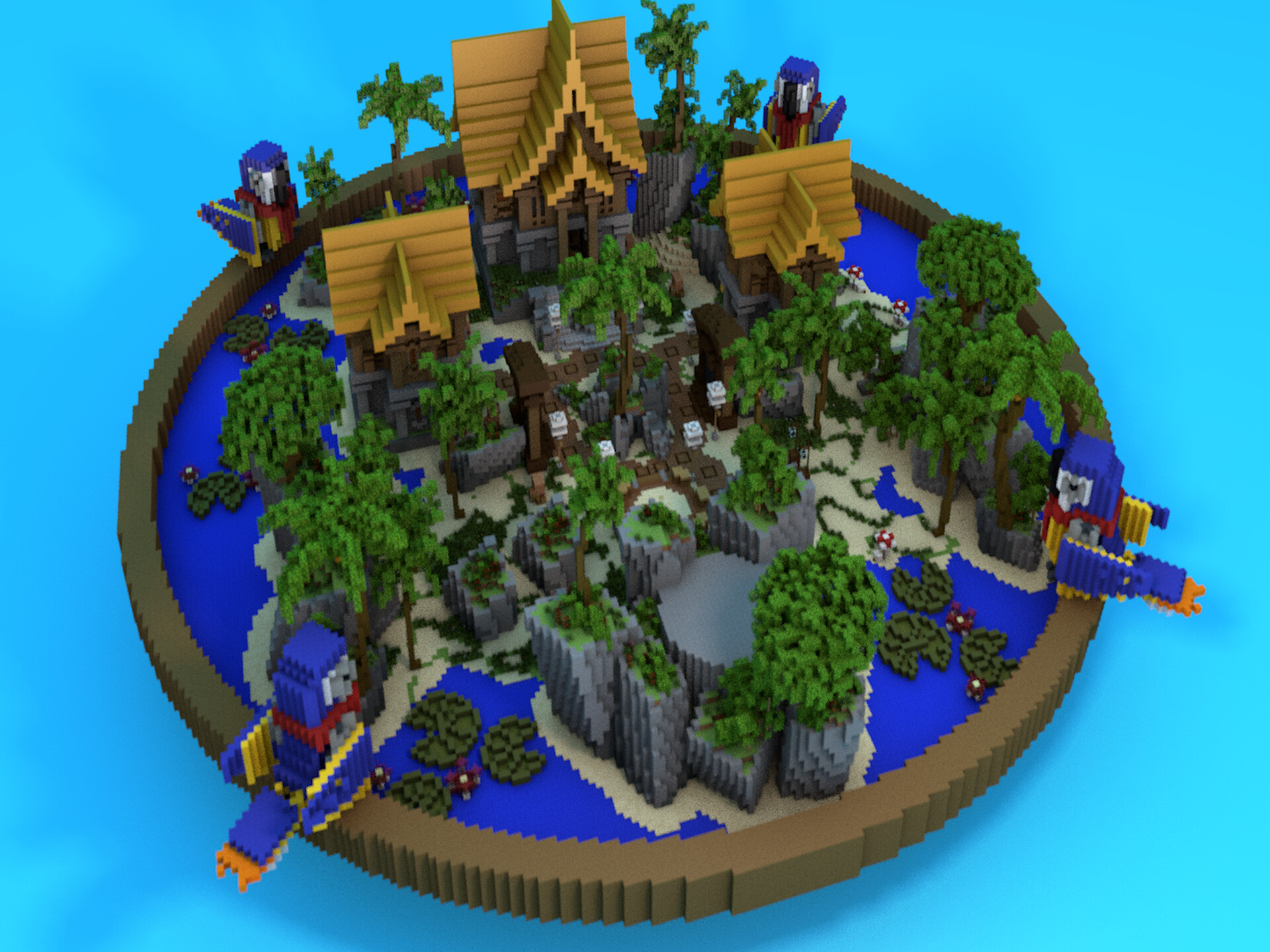 TROPICAL ISLAND LOBBY Minecraft Map