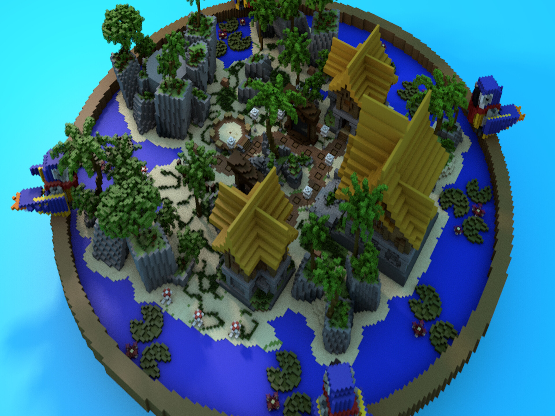 TROPICAL ISLAND LOBBY Minecraft Map
