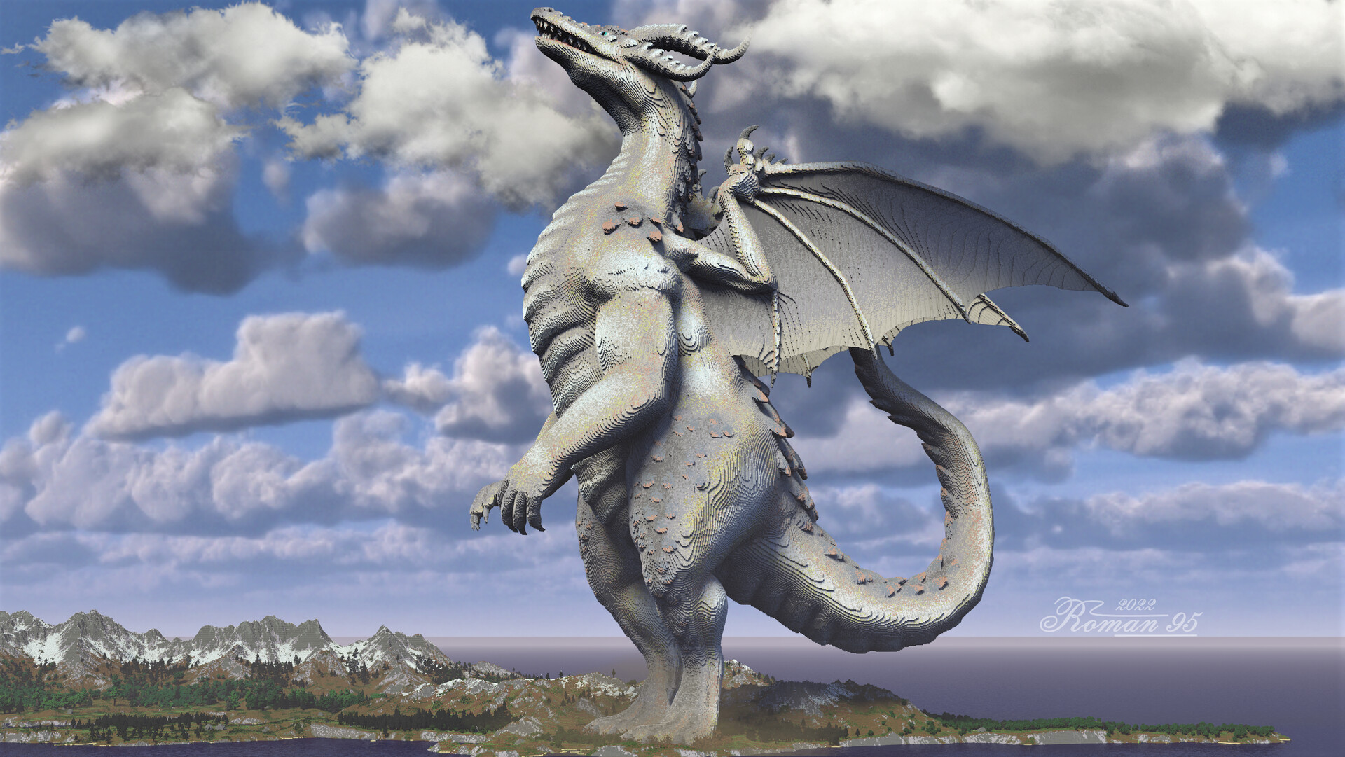 White Dragon Minecraft Map