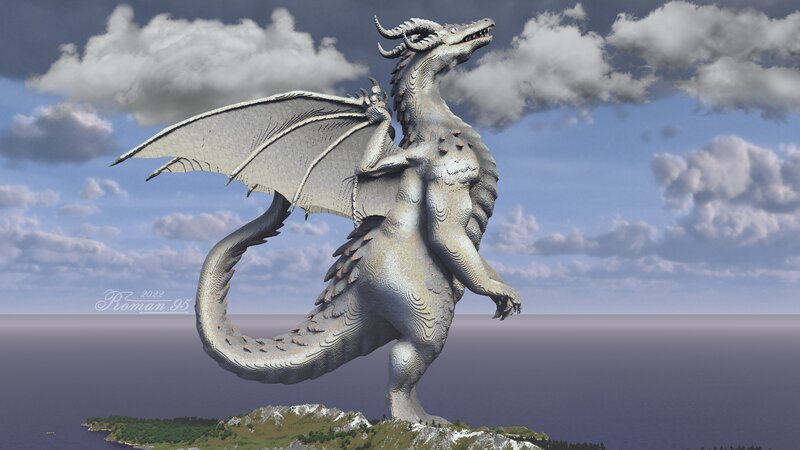 White Dragon Minecraft Map