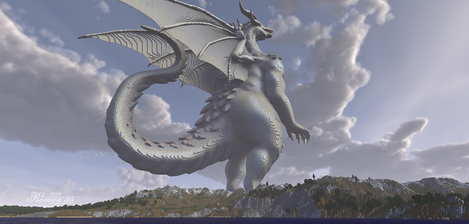 White Dragon Minecraft Map