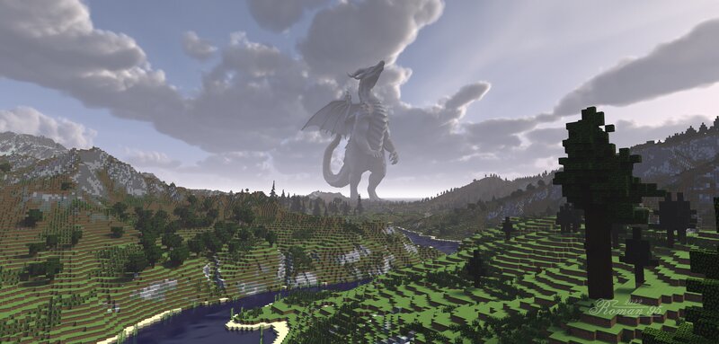 White Dragon Minecraft Map