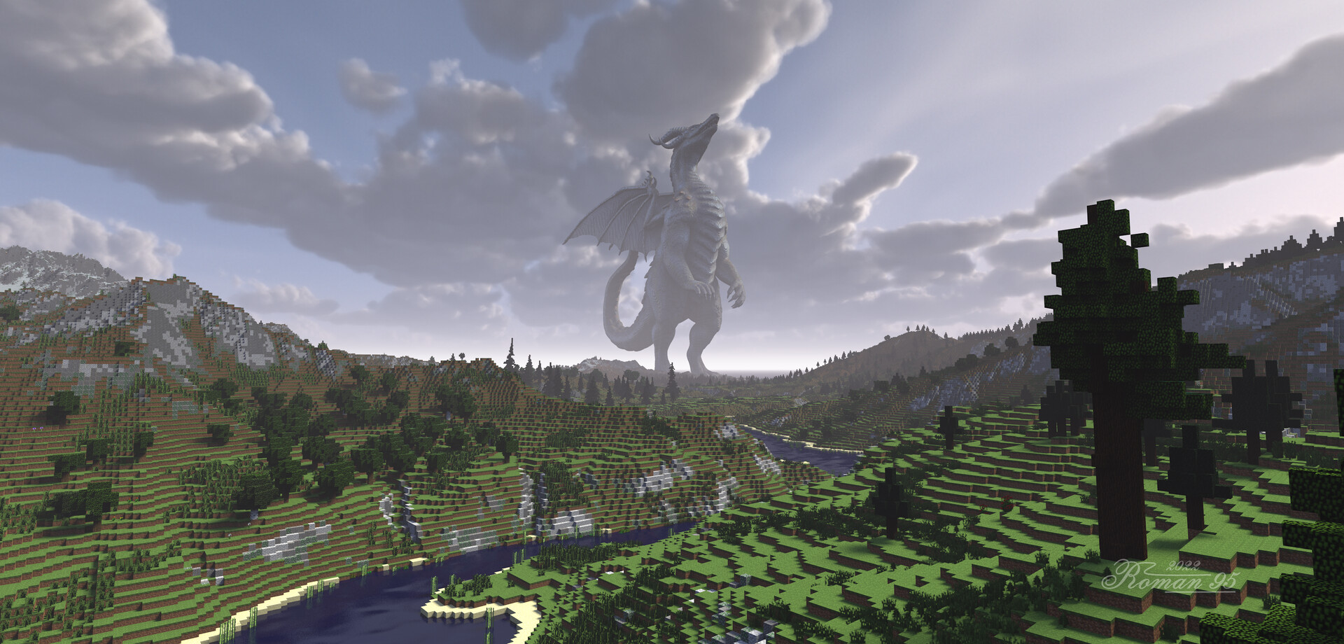White Dragon Minecraft Map