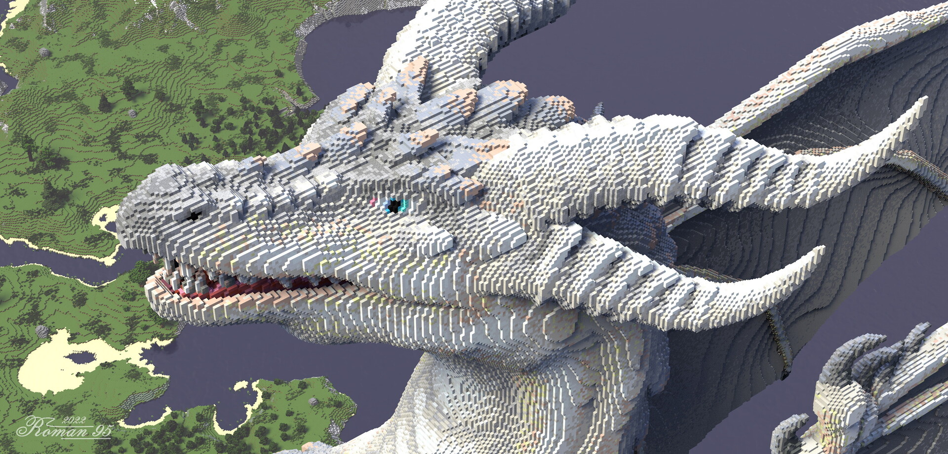 White Dragon Minecraft Map