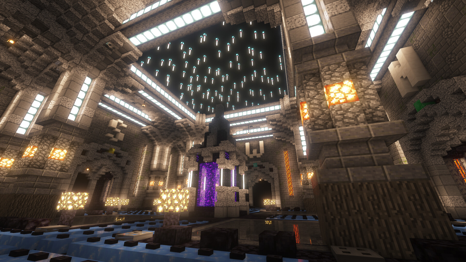 Nether hub Minecraft Map