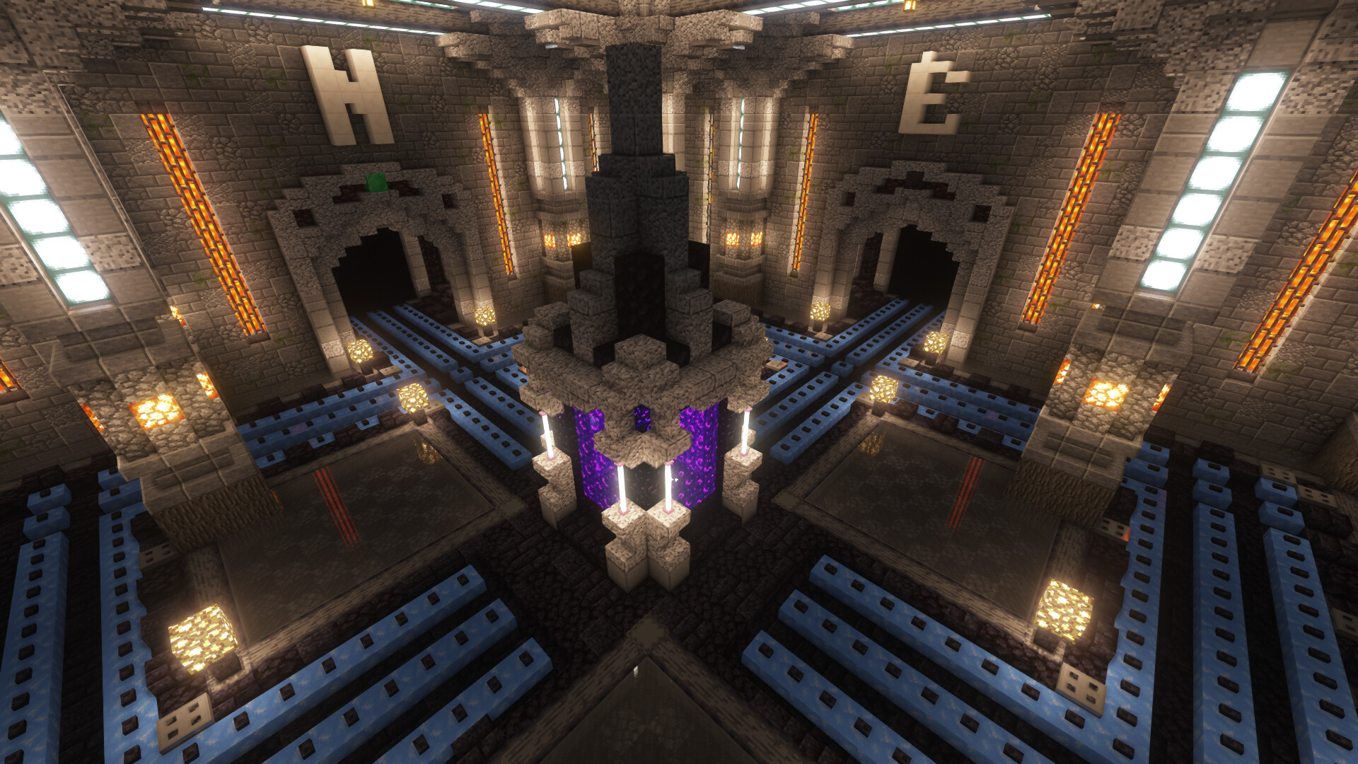 Nether hub Minecraft Map