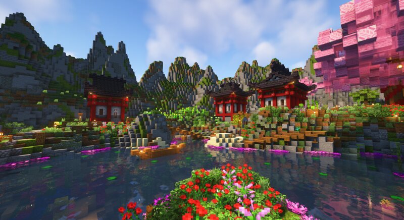 Server Lobby (Oriental Theme) "for Sale" Minecraft Map