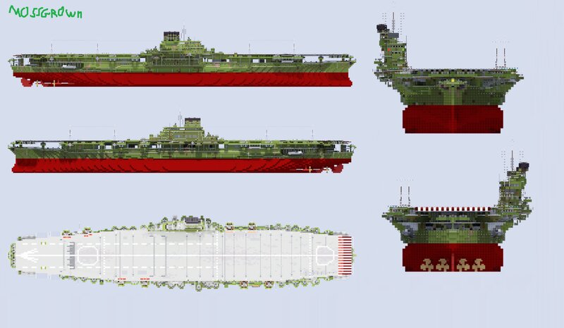 IJN Shinano (Redo) - 1:1 Scale Minecraft Map