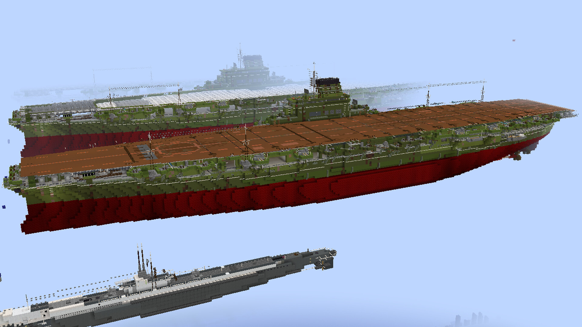 IJN Shinano (Redo) - 1:1 Scale Minecraft Map