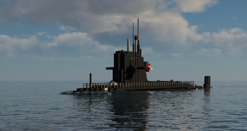 1:1 USS Blueback - Full Interior - SS-581 Minecraft Map