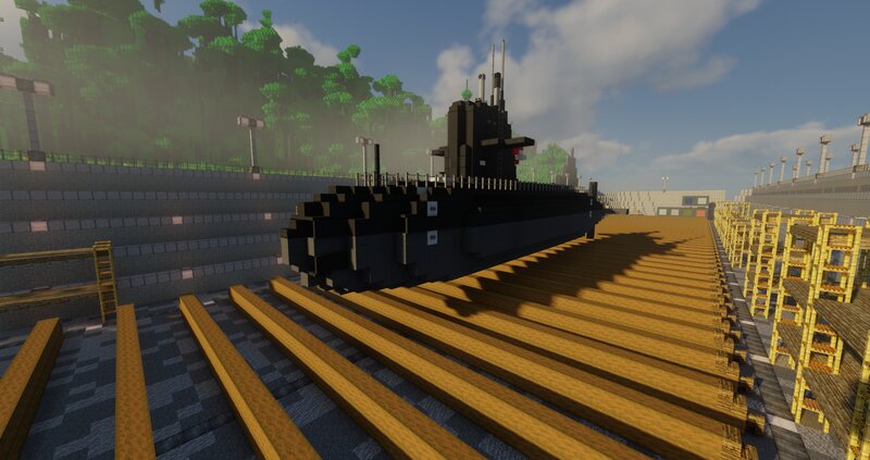1:1 USS Blueback - Full Interior - SS-581 Minecraft Map