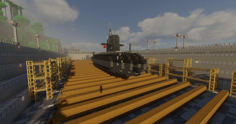1:1 USS Blueback - Full Interior - SS-581 Minecraft Map
