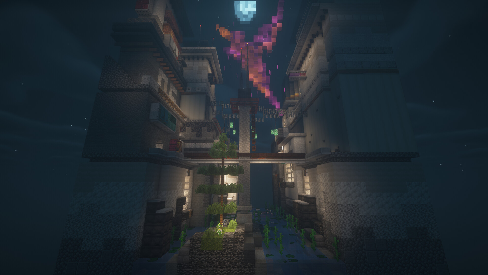 Steampunk 35x35 block city Minecraft Map