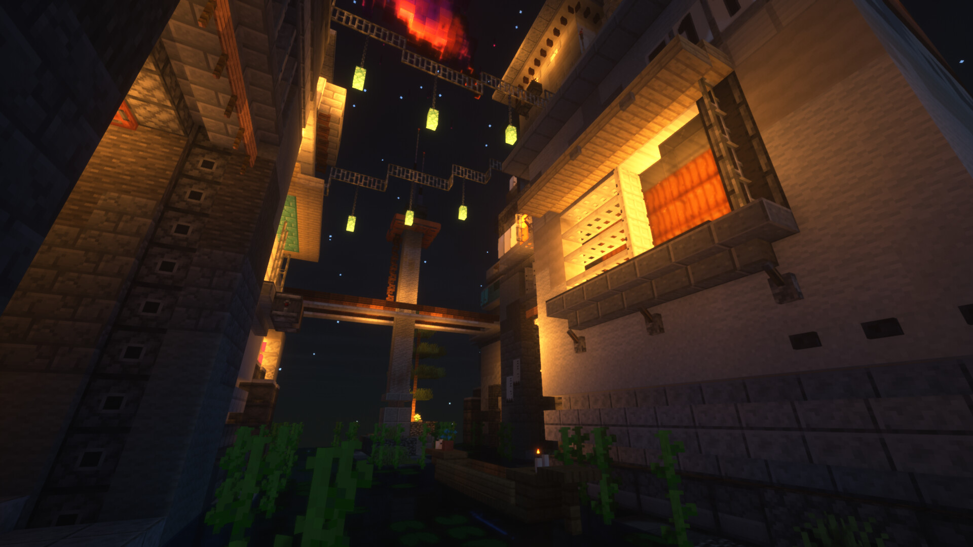 Steampunk 35x35 block city Minecraft Map