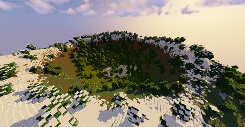 Small Crater-like Survival map 1.18.x Minecraft Map