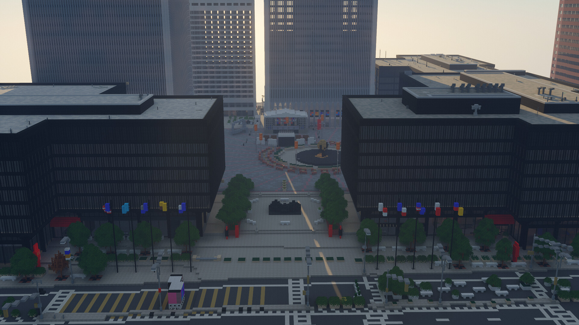 World Trade Center 2001 (1:1 Scale) Minecraft Map