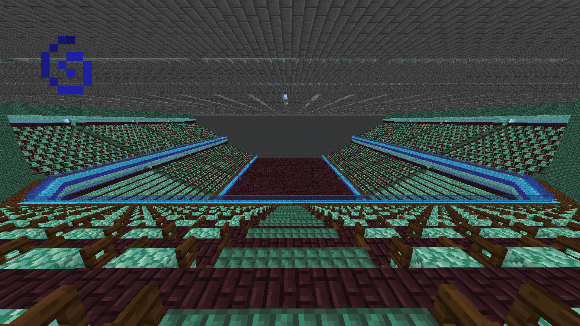 Indoor Arena - Glass Arena (Finish) Minecraft Map