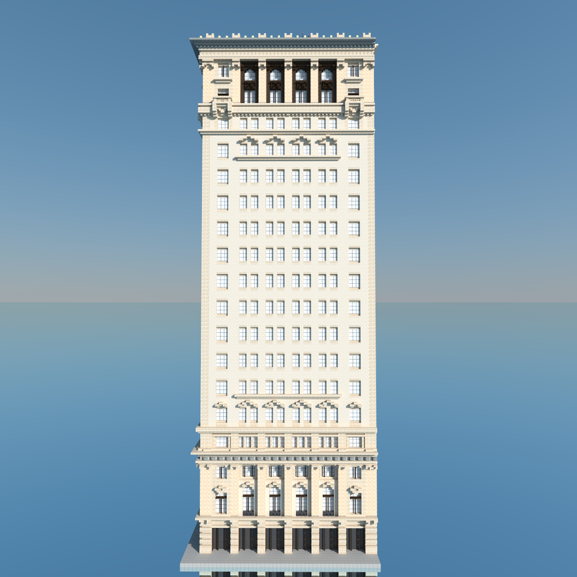 Neoclassical Highrise Building | Capitol Minecraft Map