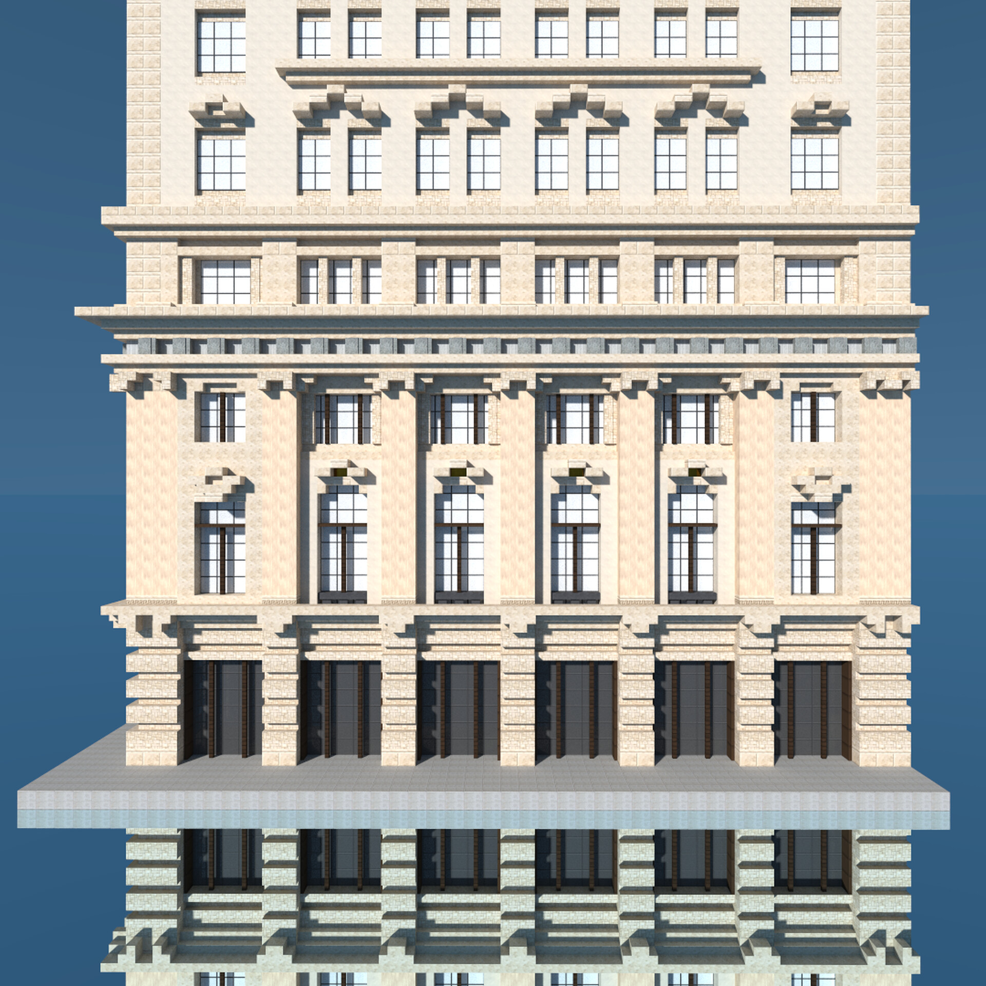 Neoclassical Highrise Building | Capitol Minecraft Map