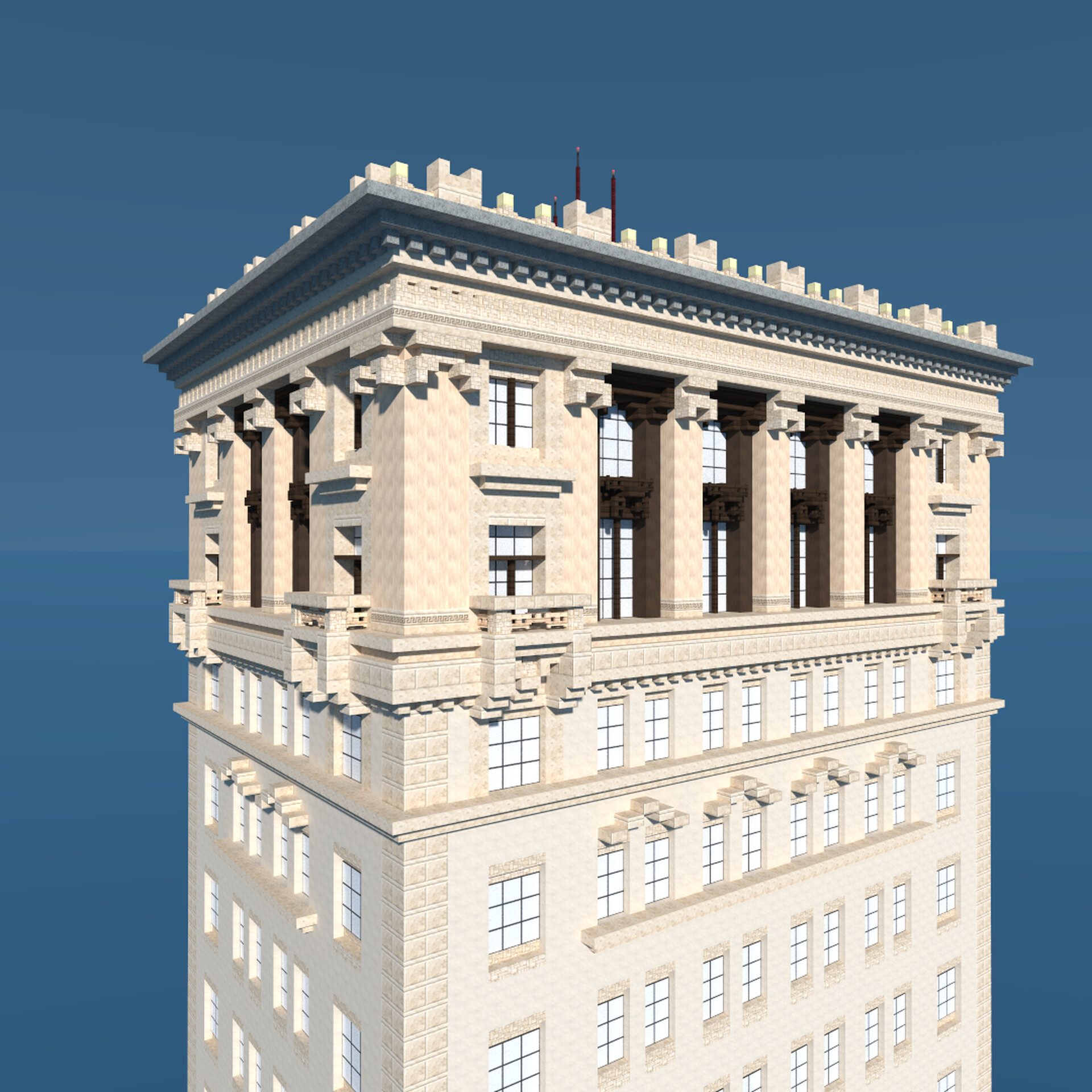 Neoclassical Highrise Building | Capitol Minecraft Map