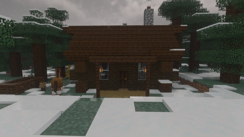 Cozy Small Survival Cabin Idea Minecraft Map