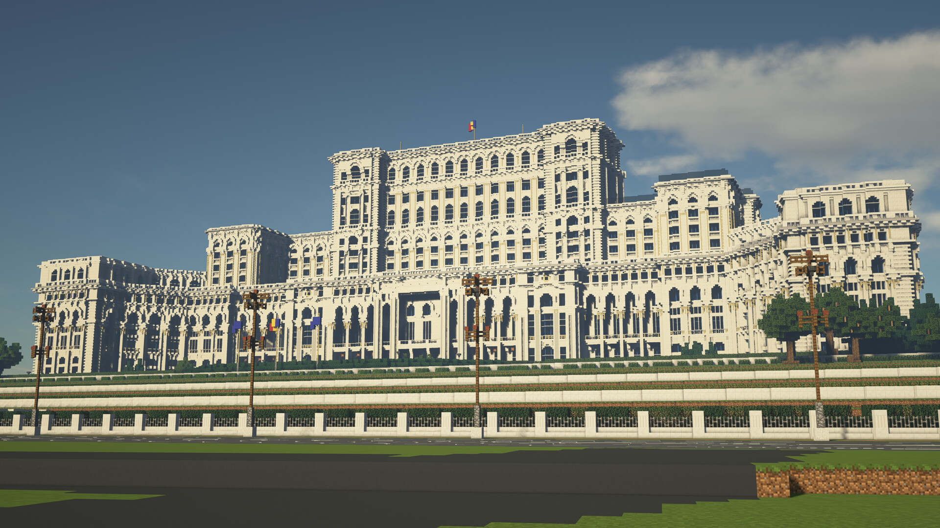 Romania 1:1 scale in Minecraft - Bucuresti Timisoara Brasov Cluj Sinaia ...