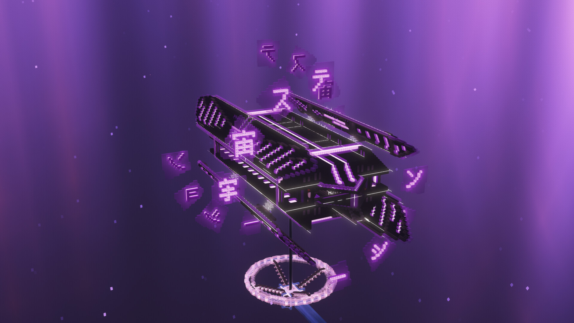 Villager trading hall SPACESTATION Minecraft Map