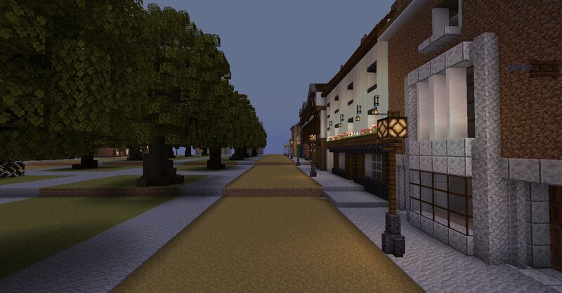 Georgian style town Minecraft Map