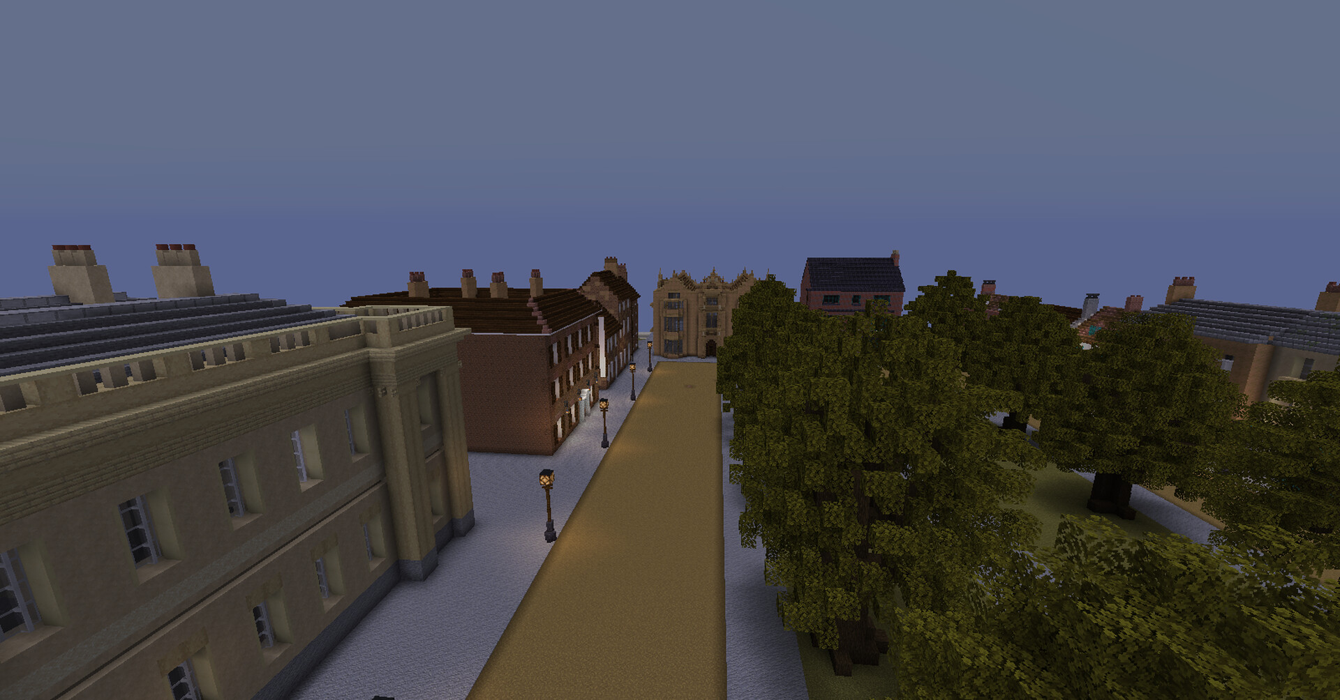 Georgian style town Minecraft Map