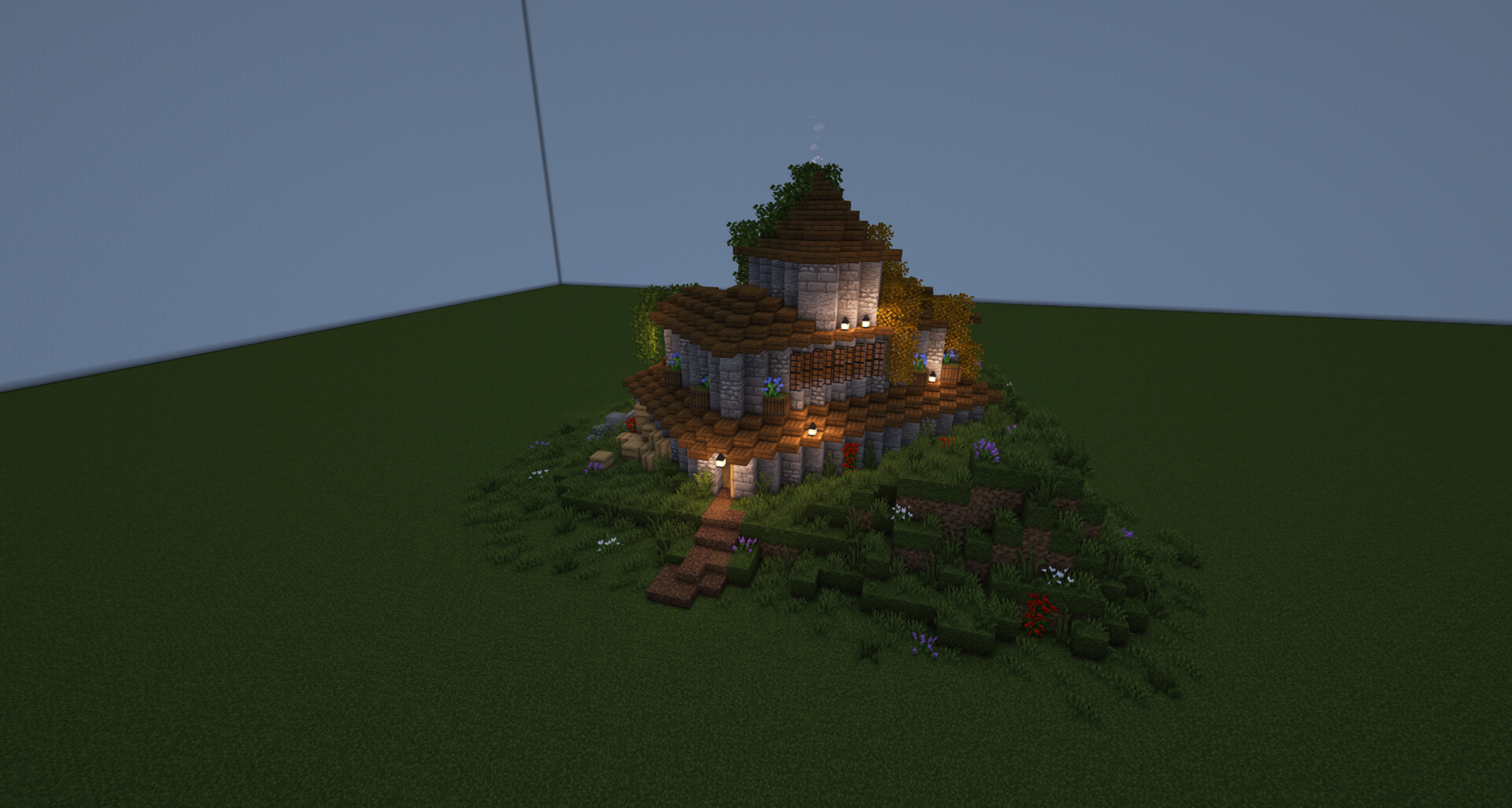 Medieval Diagonal House [Schematic] Minecraft Map