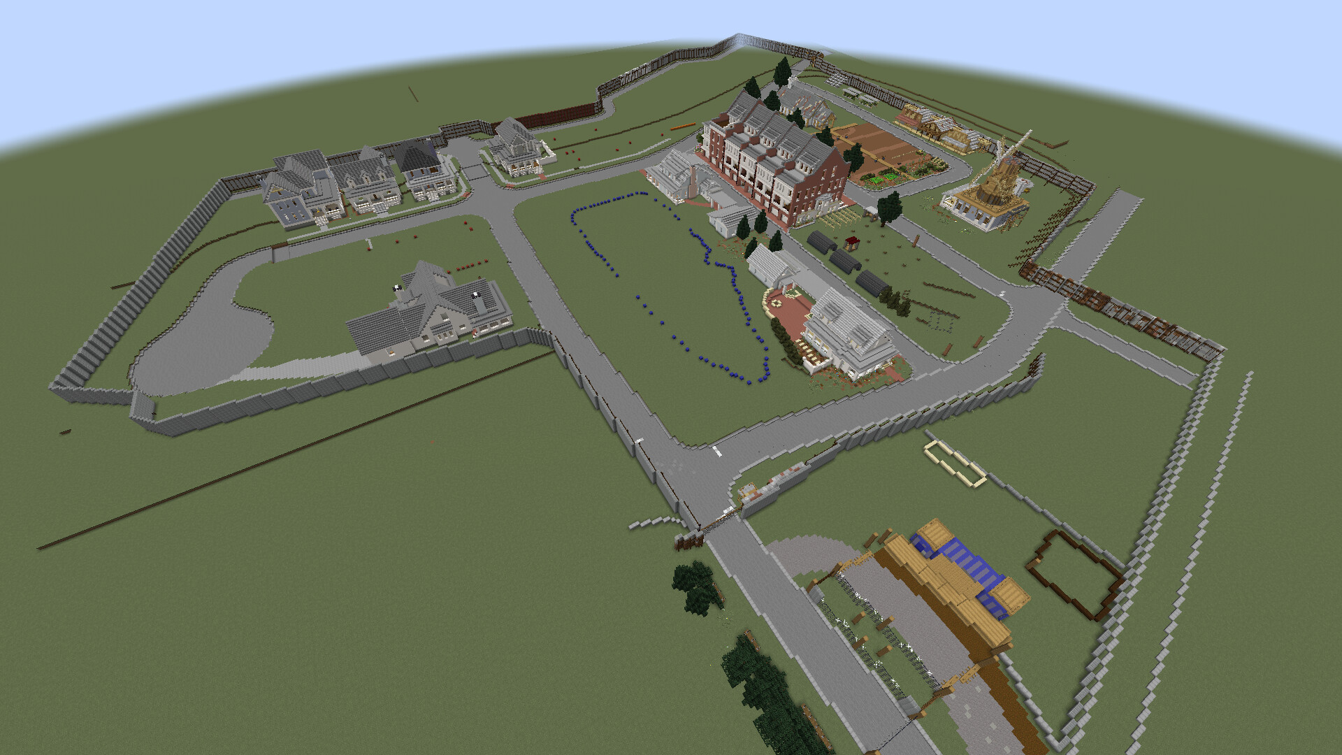 The Walking Dead: Alexandria Safe-Zone Minecraft Map