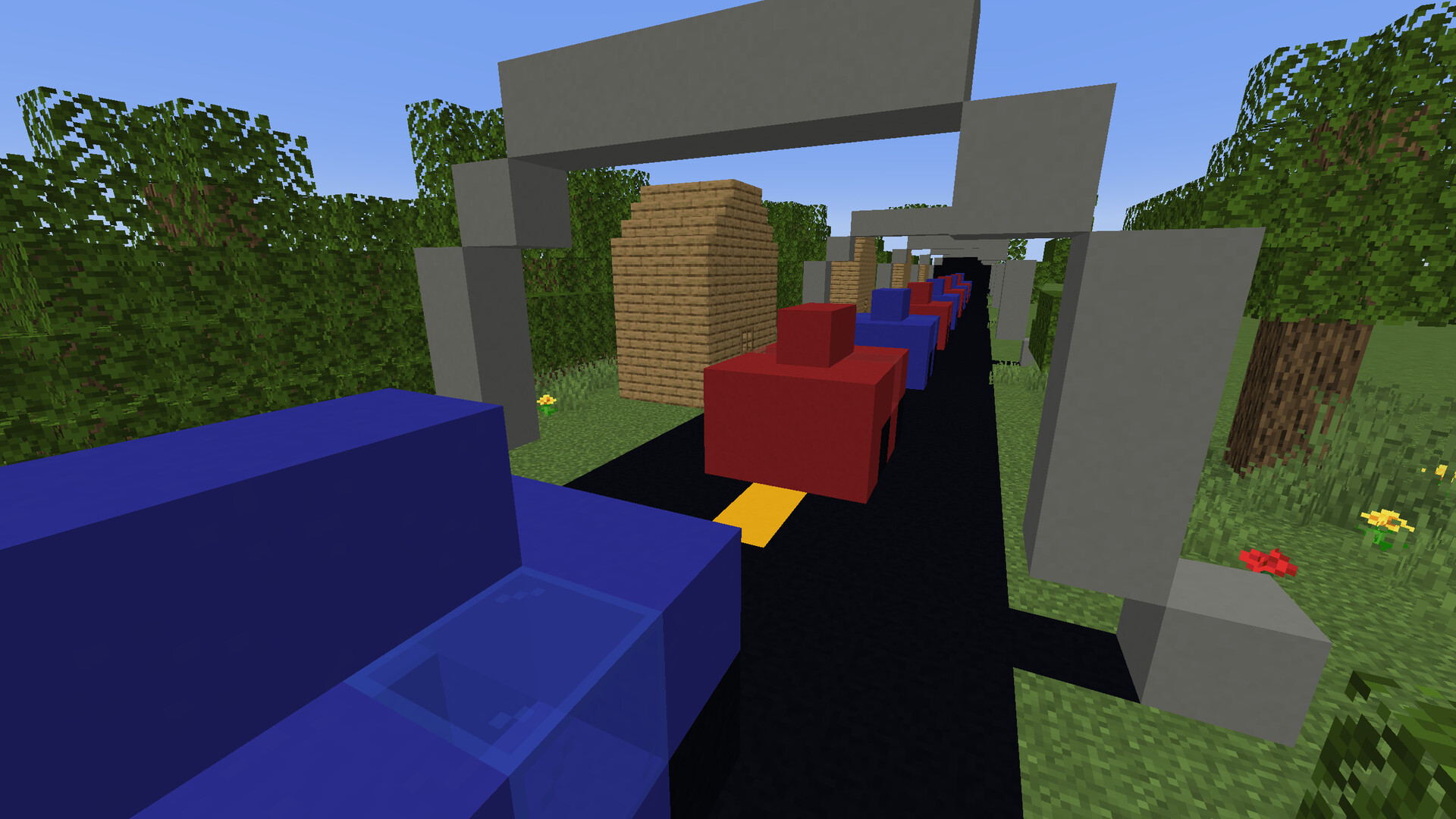 infinite road Minecraft Map