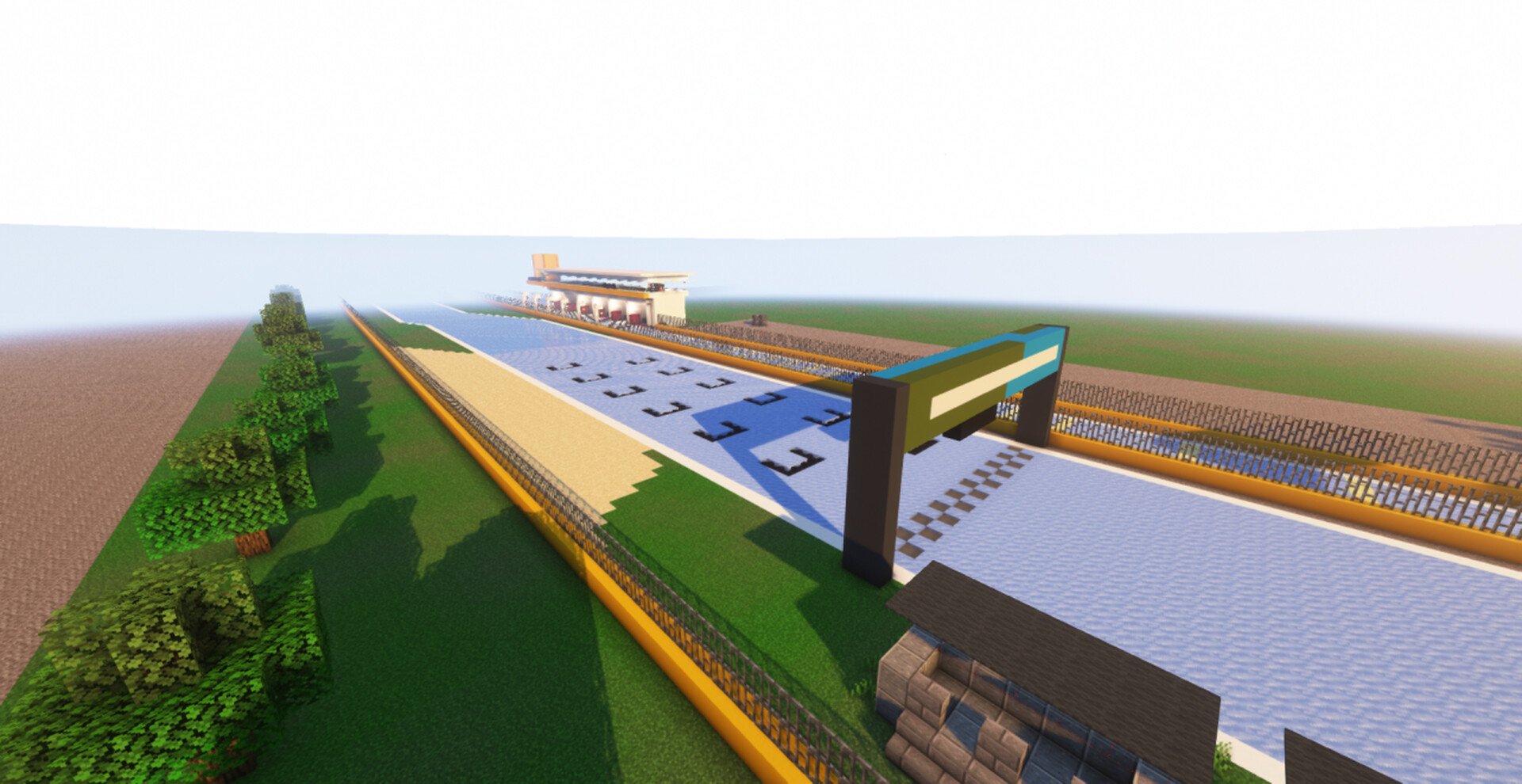Donington Park | Ice Boat Racing Track Minecraft Map