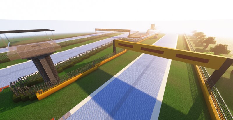Donington Park | Ice Boat Racing Track Minecraft Map