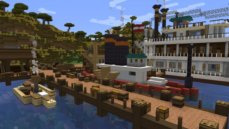 Old Wild West - Little Rock Harbor Minecraft Map