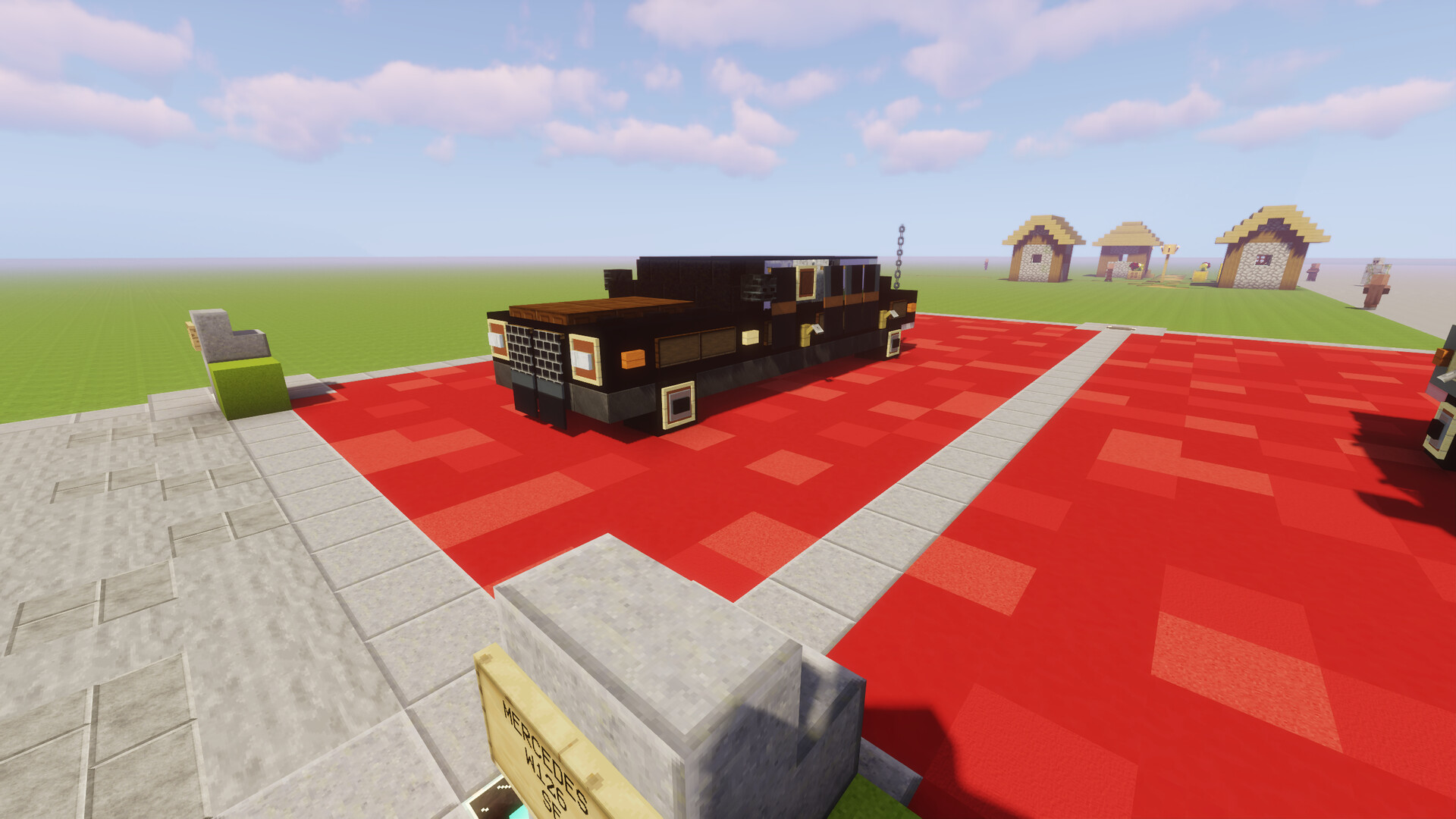 Mercedes W126 560SEL (stretched version) Minecraft Map