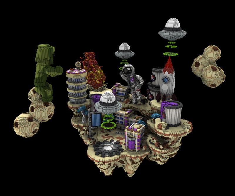👽 [EXCLUSIVE] LOBBY ALIEN PLANET 👽 Minecraft Map