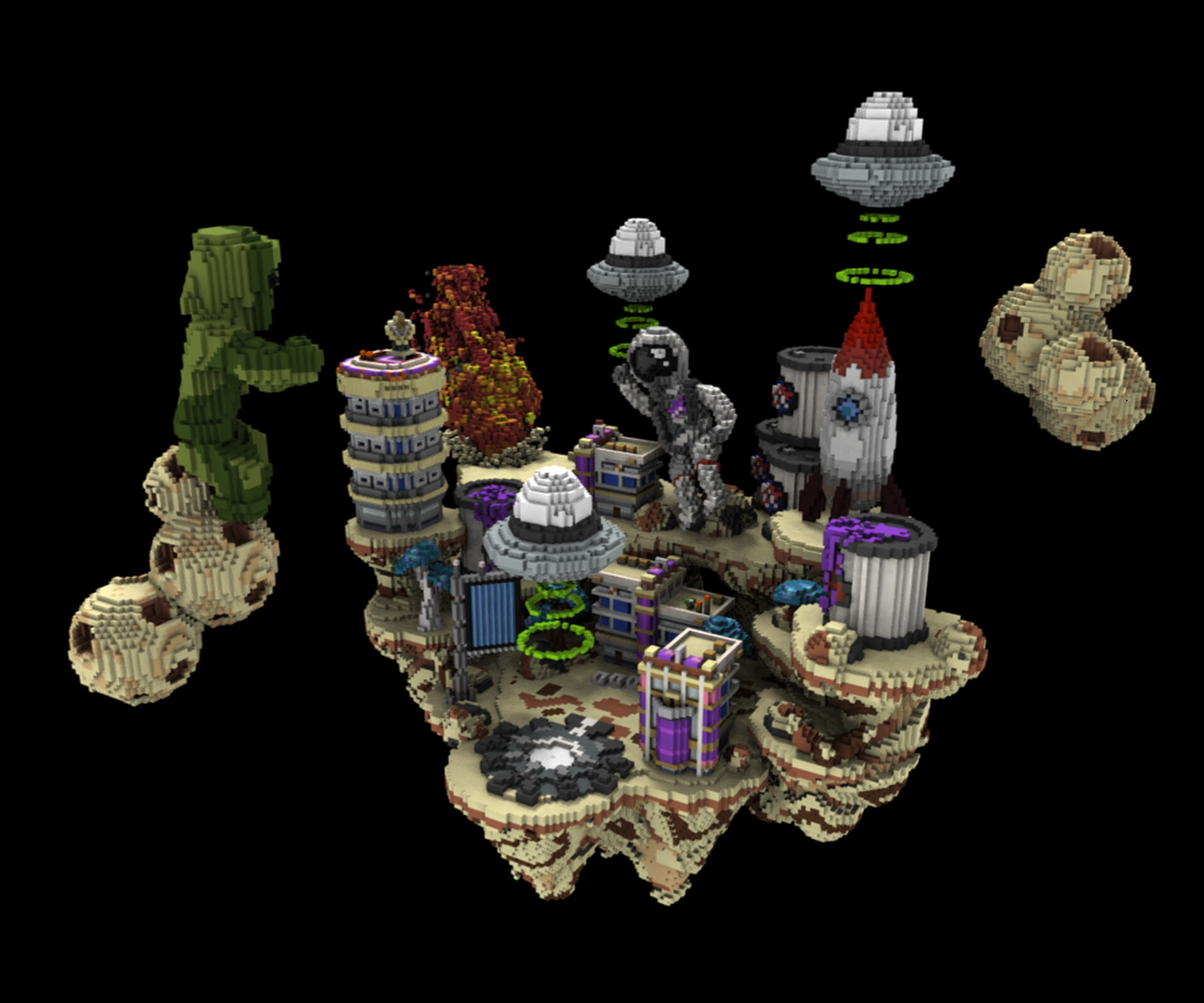 👽 [EXCLUSIVE] LOBBY ALIEN PLANET 👽 Minecraft Map