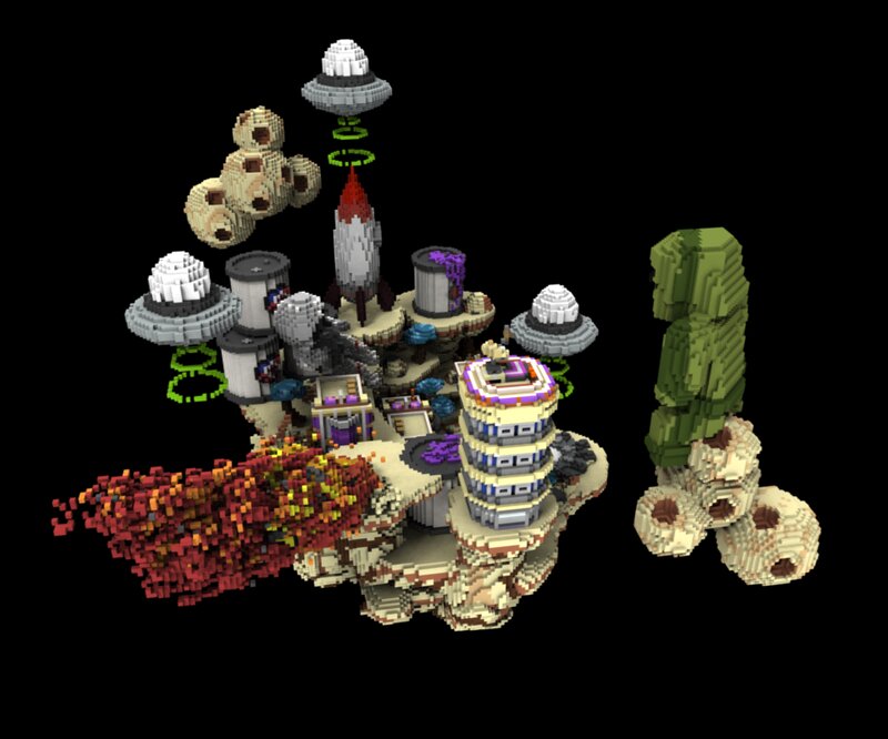 👽 [EXCLUSIVE] LOBBY ALIEN PLANET 👽 Minecraft Map