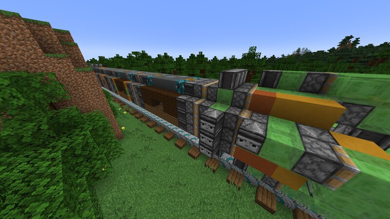 The first functioning two way train in Minecraft! Minecraft Map
