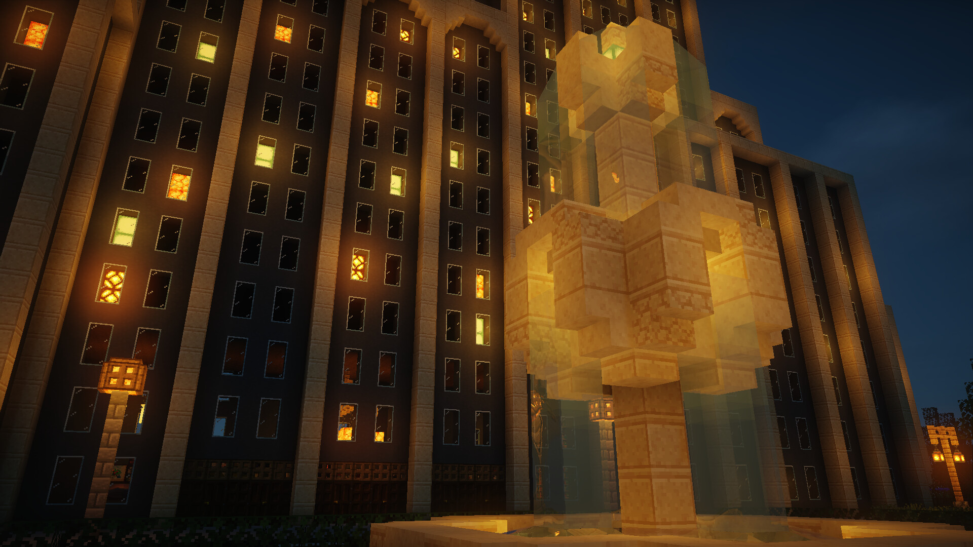 Skyscraper hotel Minecraft Map