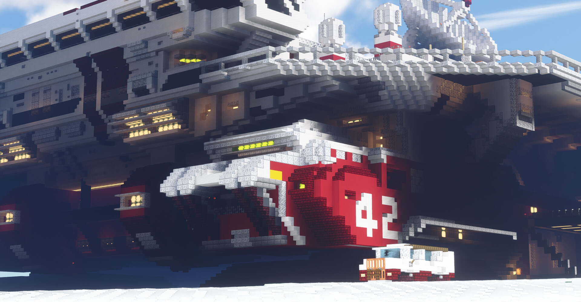 "Polaris"42 Land research ship Minecraft Map